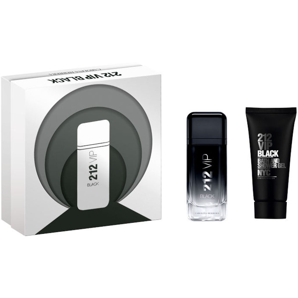 Carolina Herrera - Coffret 212 Vip Black Eau de Parfum 100 Ml +Gel ...