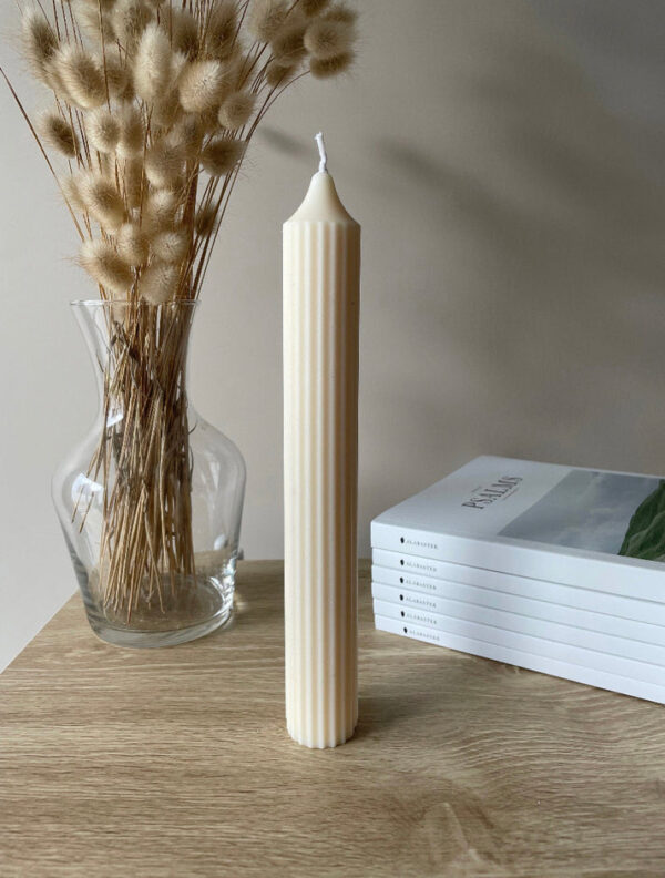 Bar à Bougies - Bougie Parfumée Chandelle- Blanc - Drest