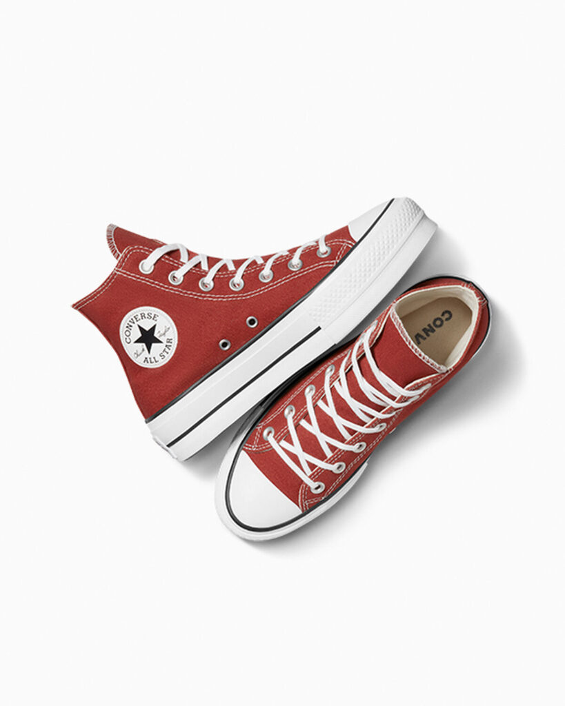 Converse - Plateforme élévatrice Chuck Taylor All Star - Rouge - Drest