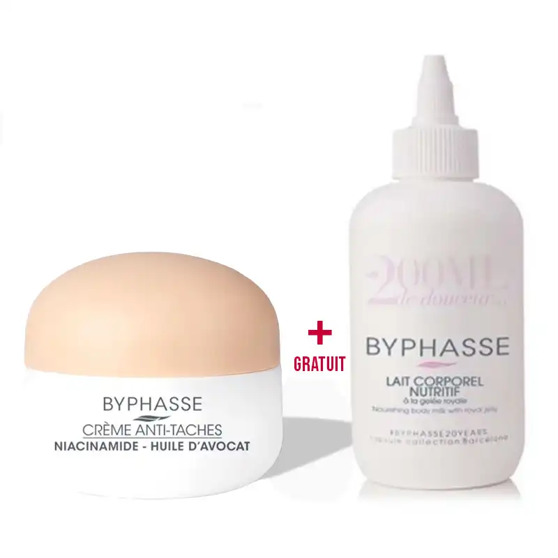 BYPHASSE - Crème Anti-Taches Niacinamide 50 Ml + Lait de Corps ( Gratuit) - Drest