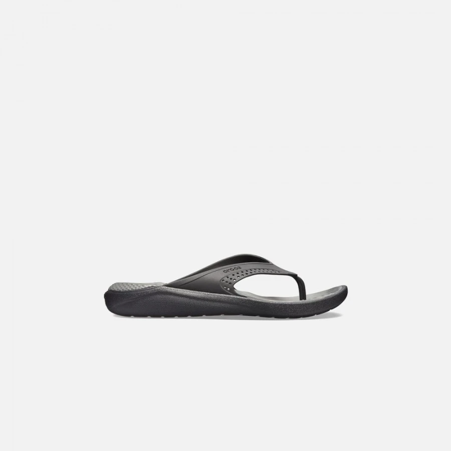 Crocs -Crocs Claquettes Literide Flip - 205182-0DD - Noir - Drest