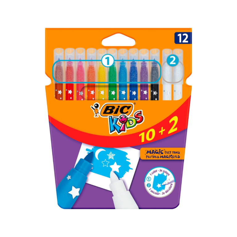 BIC - BIC Kids Magic Feutres Magiques à Pointe Moyenne - Couleurs ...