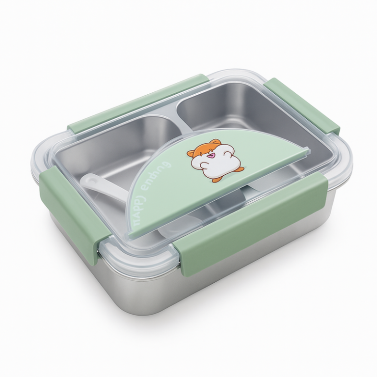 LEATHER - Lunch box avec deux compartiments Vert - Drest