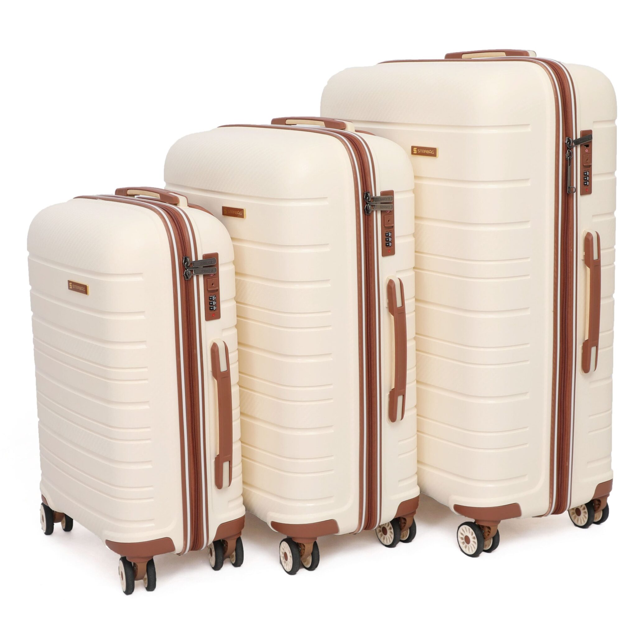 STARBAG - Série de 4 valises en polypropylène incassable Blanc - Drest
