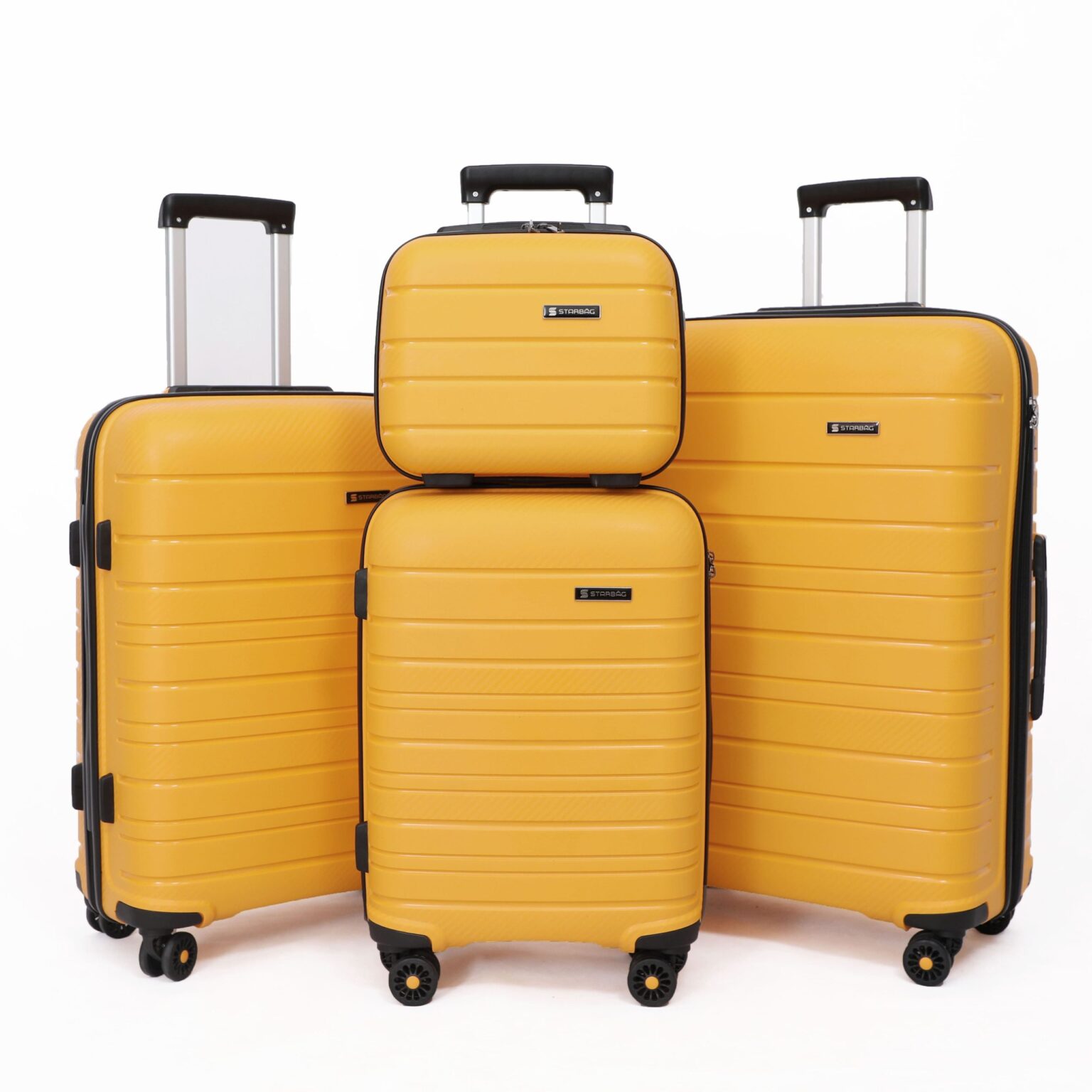 STARBAG – Série de 4 valises en polypropylène incassable Jaune Noir - Drest