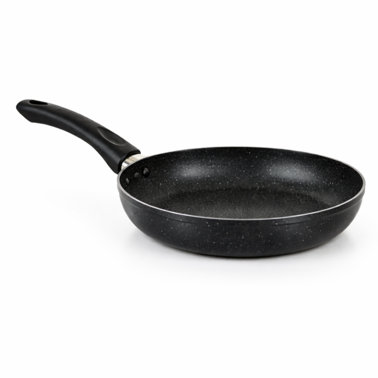 COOK'ART Poêle 24 cm 100% Granite - Noir Moucheté - Drest