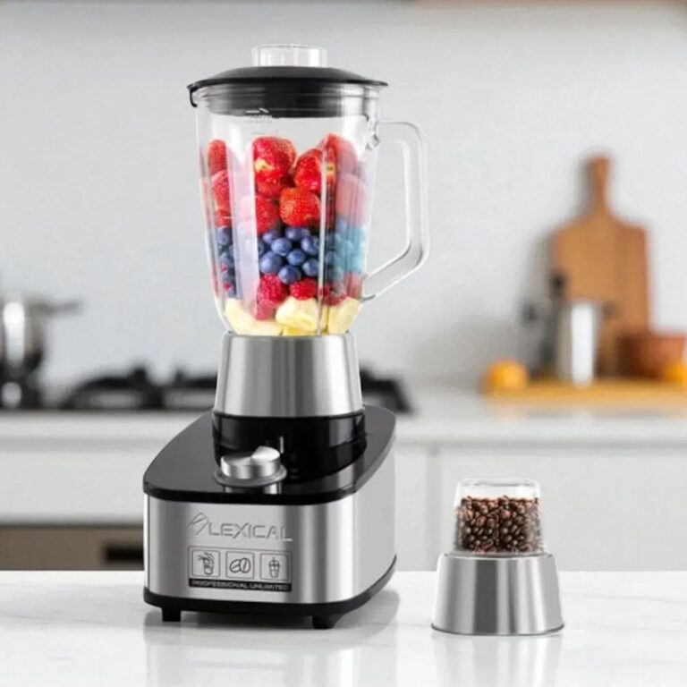 LEXICAL - Blender LBL-1541 600W 1.5L Avec Moulin - Chrome - Drest